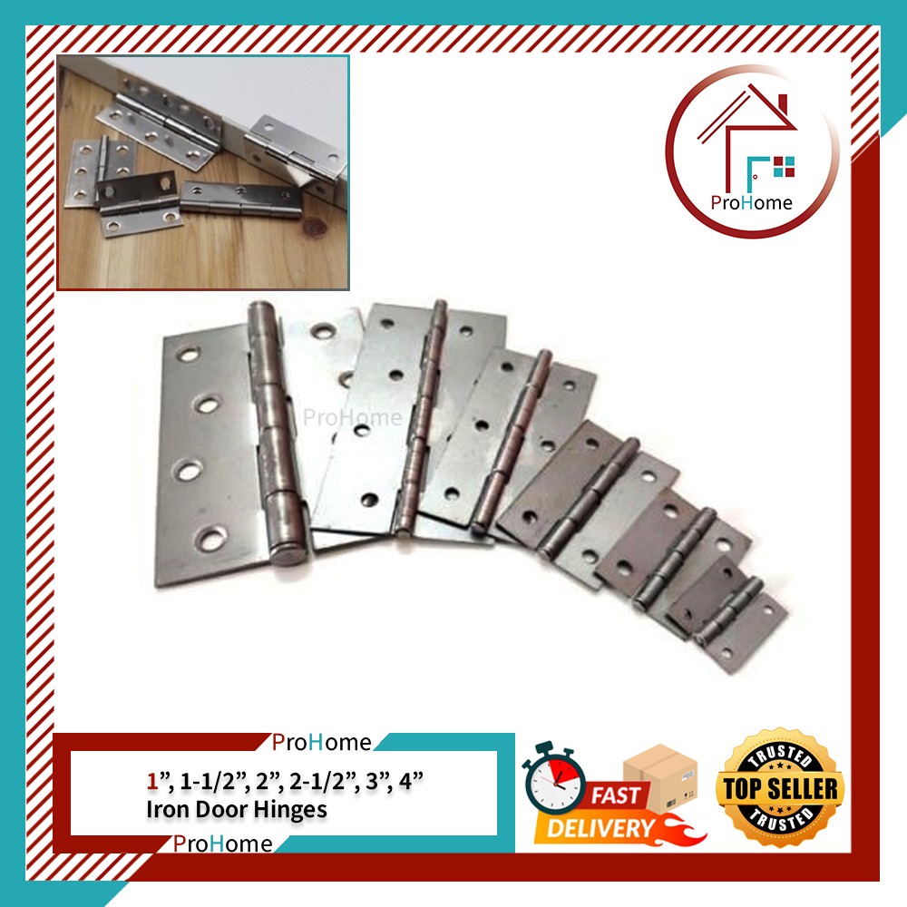 ENGSEL PINTU / IRON HINGES ENGSEL BESI NIPIS / TEBAL 1" 1 1/2" 2" 3" 4 ...