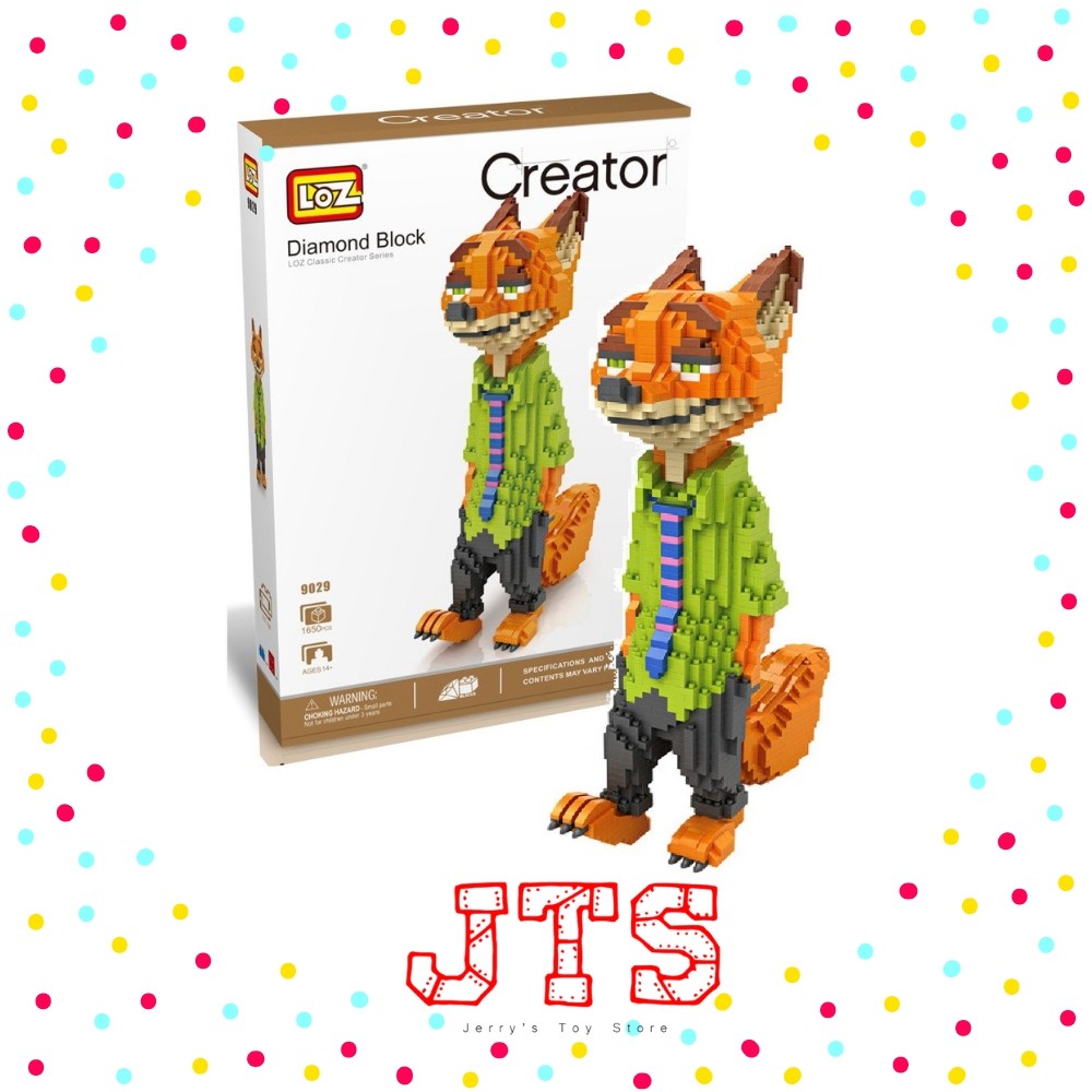 JTS LOZ Nick Plus Size 9029 Zootopia Creator Diamond Blocks Bricks Toy ...