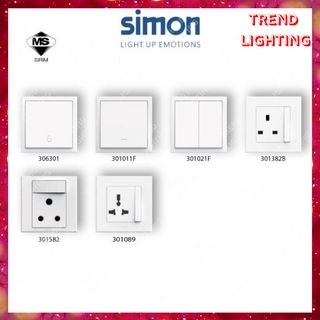 Simon E3 Socket Modern Switch Design Wall Switch Slim Door Bell Plug ...