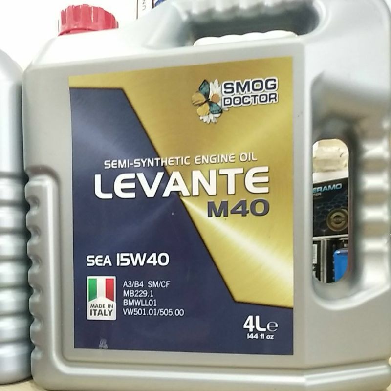SMOG DOCTOR LEVANTE M40 Semi-Synthetic 15w40(4L) | Shopee Malaysia
