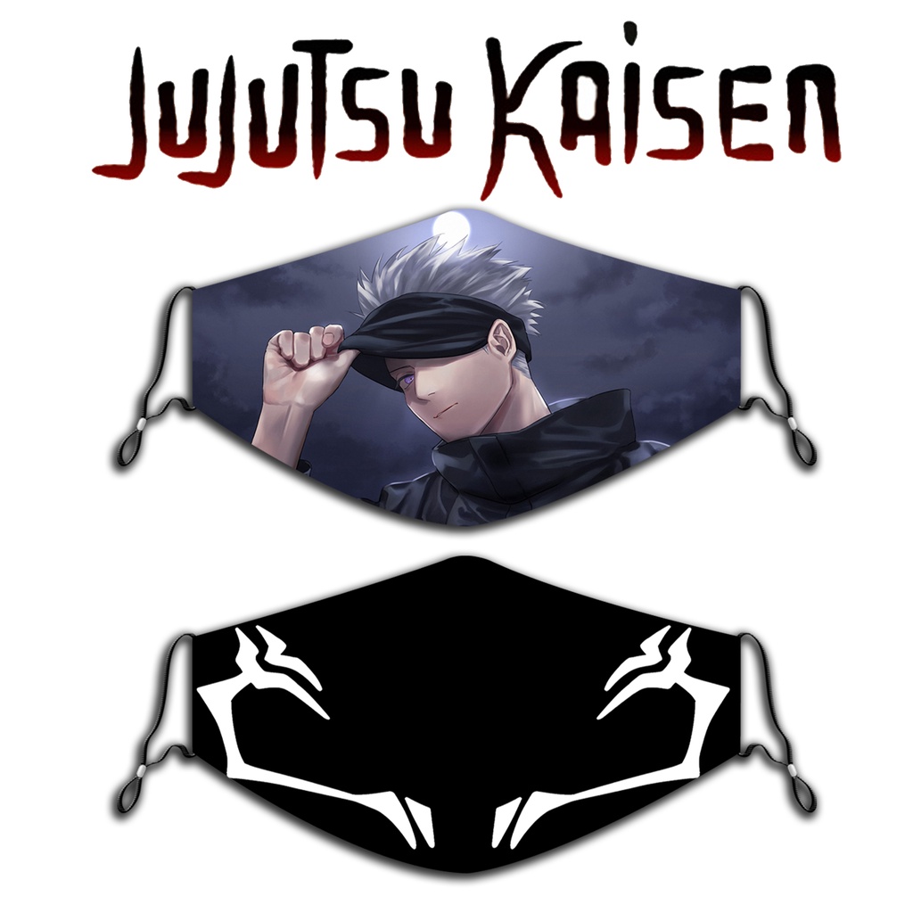 JUJUTSU KAISEN FACE MASK CUSTOM SATORU GOJO SUKUNA ANIME WASHABLE READY ...