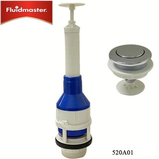 Fluidmaster - Top Push Button Toilet Flush Valve (520A01) | High Quality Half Flush Two Flush ...