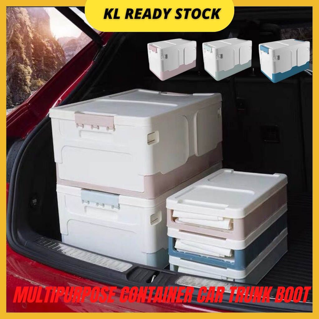 Large Collapsible with Removable Storage Bins with Lids-Folding Plastic ...