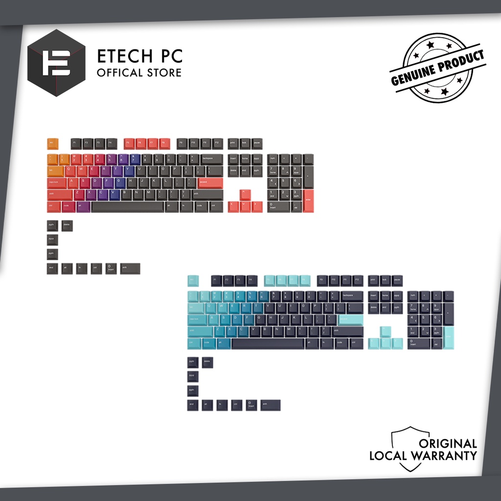 GLORIOUS PBT KEYCAPS SET ( CELESTIAL ICE / CELESTIAL FIRE ) | Shopee ...