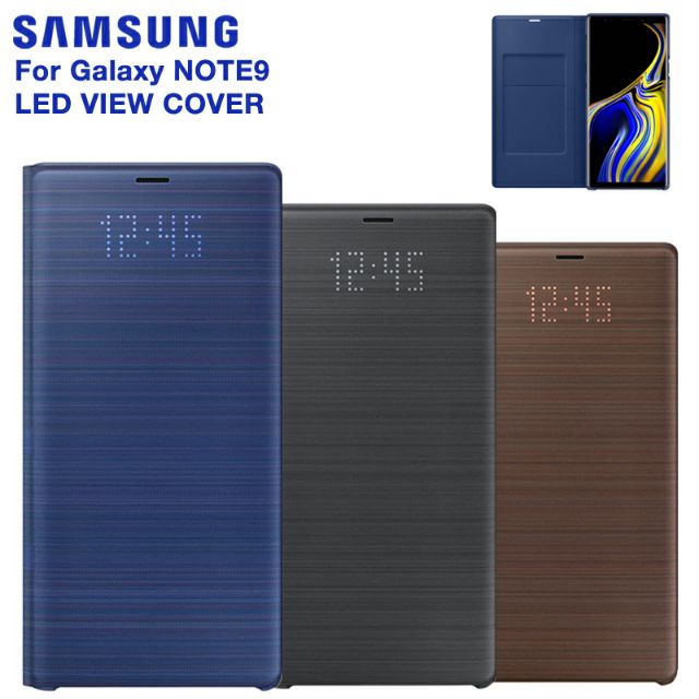 Original Samsung Galaxy Note 9 Flip Led View Wallet Cover Case Official