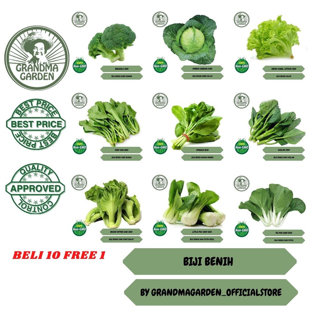 👵BELI 10 FREE 1👵(PAGE 1)43PILIHAN BIJI BENIH SAYUR-SAYURAN DAN BUAH ...