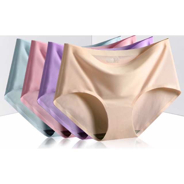 01904 Ice Silk Panties Ice Silk Non Trace Underwear Shopee Malaysia