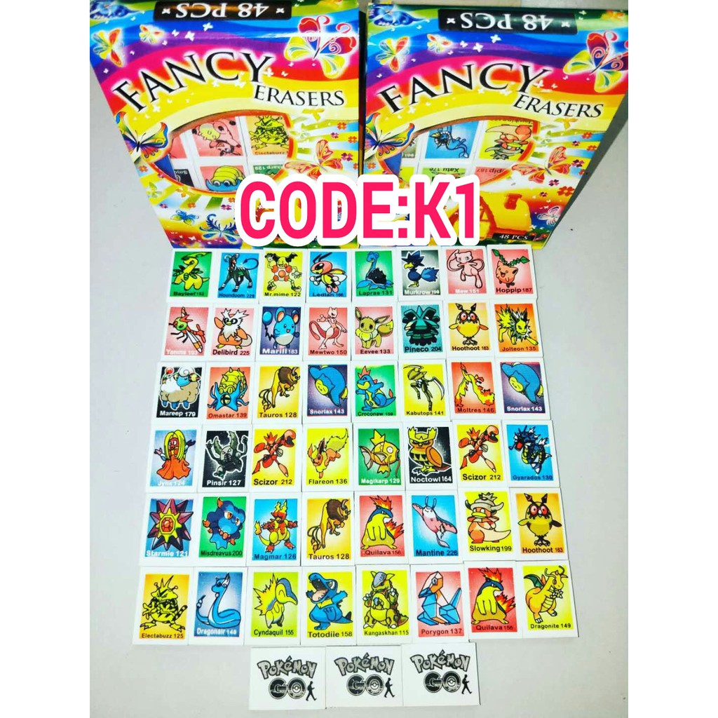 Pokemon GO Fancy Eraser | Shopee Malaysia
