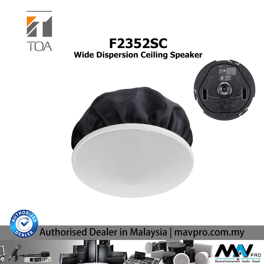 TOA F2352SC 2 Way Wide Dispersion Ceiling Speaker | Shopee Malaysia