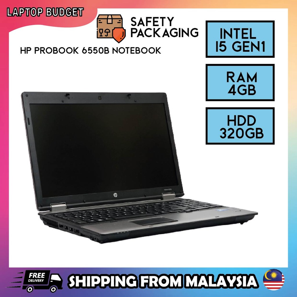 HP Probook 6550B Laptop / 15.6 inch LCD / Intel i5 / RAM4GB | Shopee ...