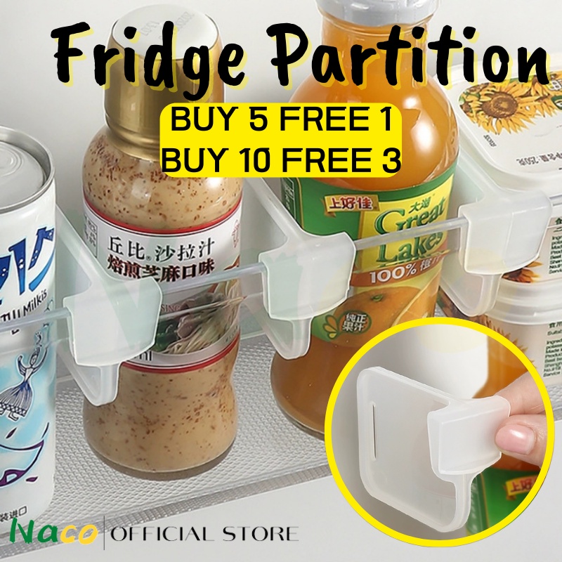 Refrigerator Partition Fridge Organizer Storage Compartment Clip ...