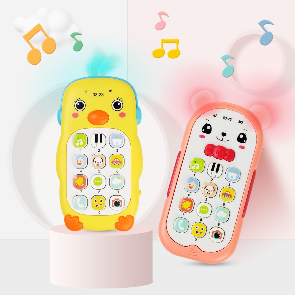60504 Baby Musical Phone Toy Early Education Cartoon Mobile Phone ...