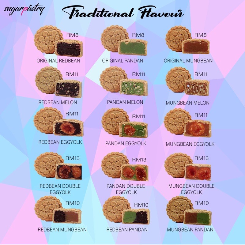 Halal Mooncake Kuih Bulan Halal Malaysia 140g Normal Size By