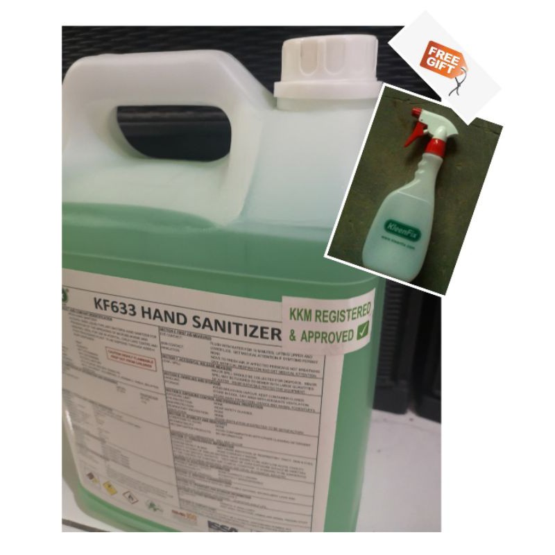 Kleenfix KF633 Antibacterial hand sanitizer 5L (KKM APPROVED) | Shopee ...