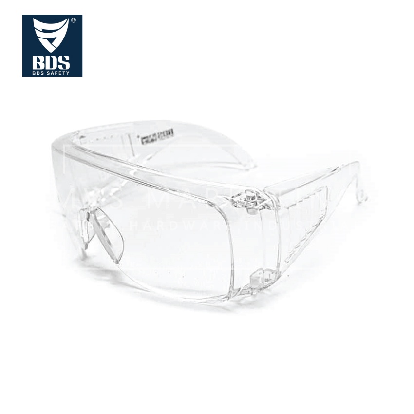 BDS EYE PROTECTION - FIT-OVER SAFETY GLASSES / ANTI FOG UV PROTECTIVE ...