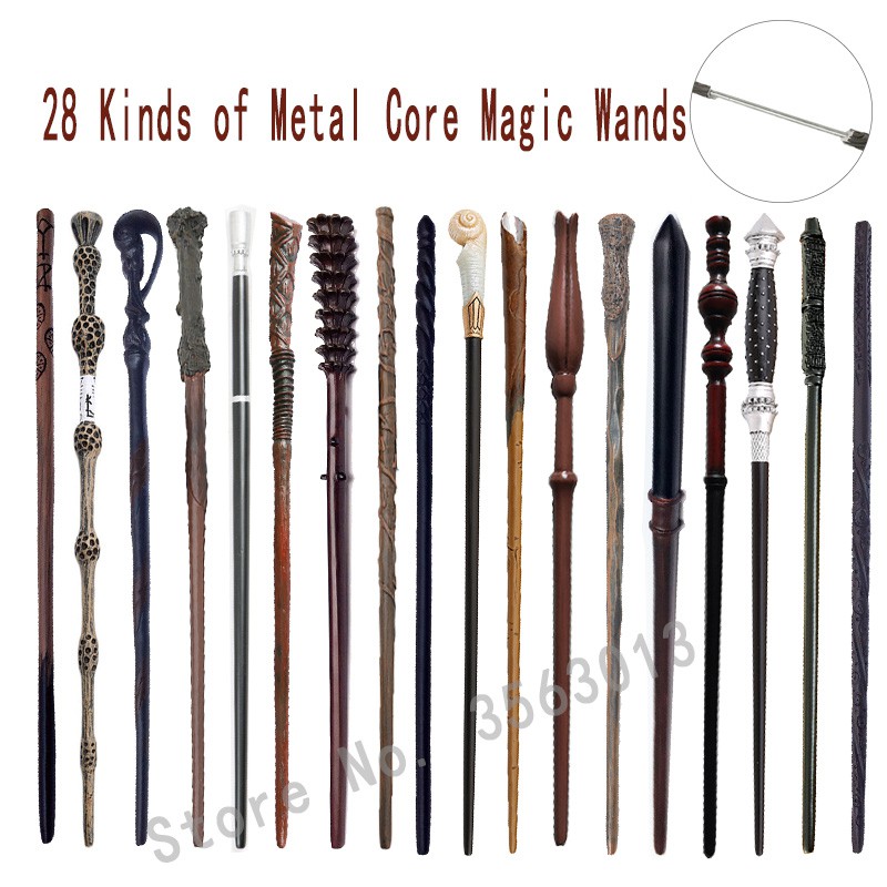 28 Kinds of Metal Core Magic Wands Dumbledore Cosplay Voldemorte Luna ...