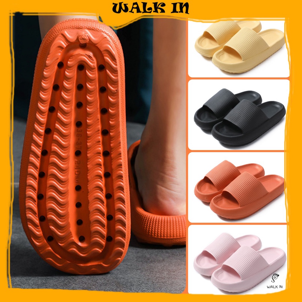READY STOCK🎁WALK IN Selipar EVA Perempuan Wanita Lelaki Soft Slipper ...