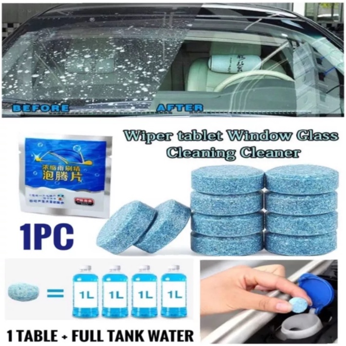 Car Windshield Cleaner Tablet Wiper Glass Effervescent Cleaner Any ...