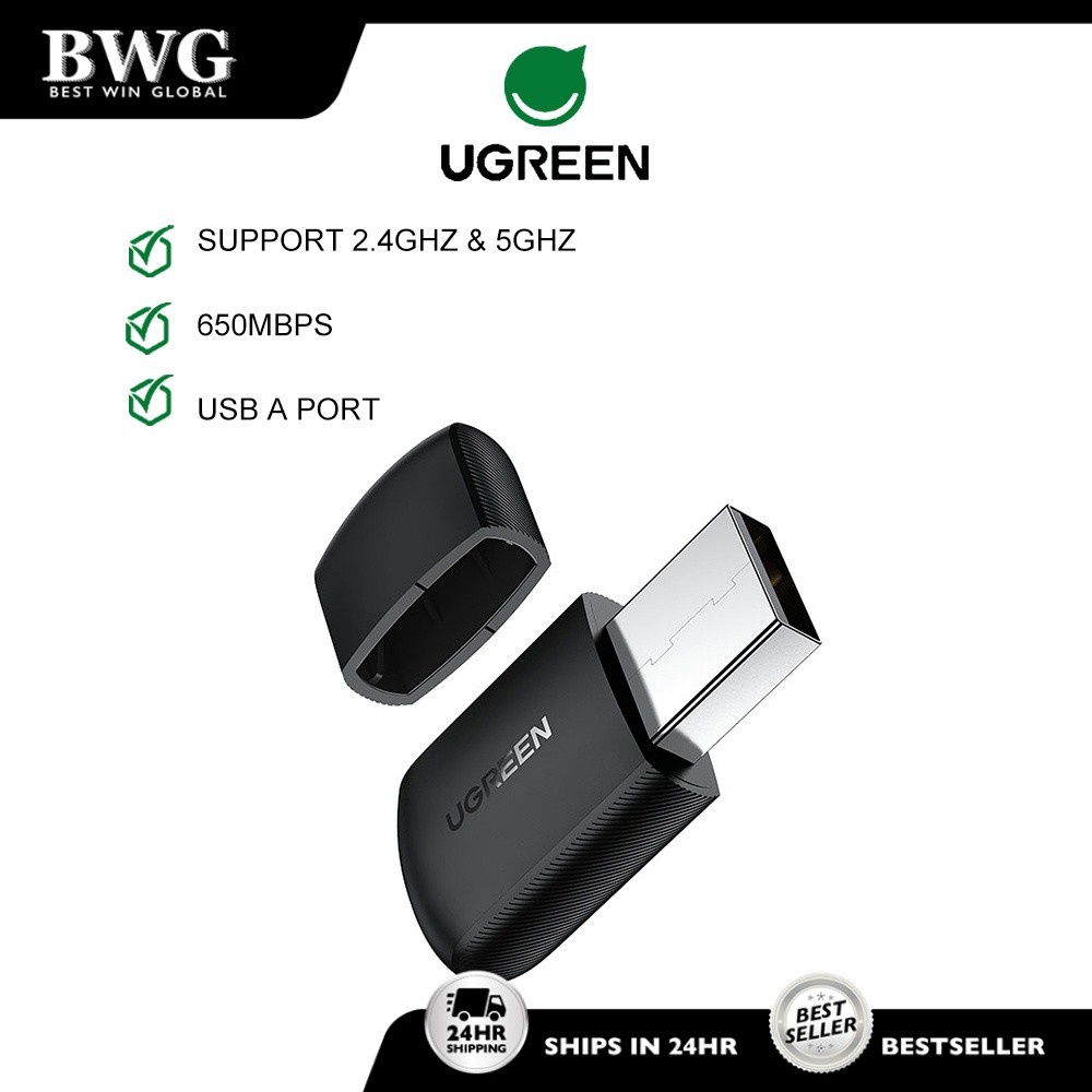 UGREEN USB WiFi Adapter Desktop PC 5G 2.4G Receiver Dongle Mini ...