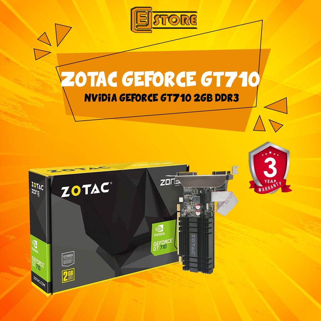 GRAPHIC CARD ZOTAC GeForce GT 710 2GB DDR3/GIGABYTE GT 710 (1GB GDDR5 ...