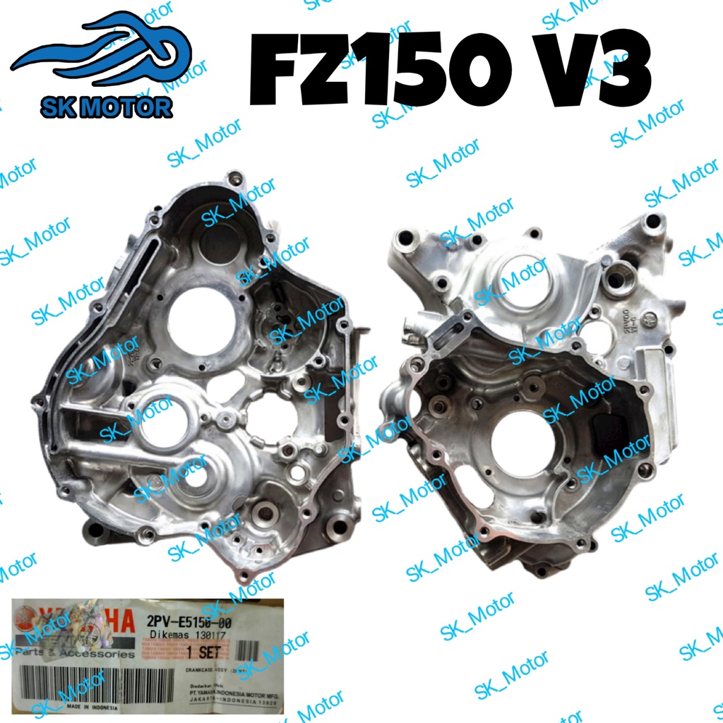 Yamaha FZ150 FZ 150 New V3 Original Crankcase Crank Case Casing Set ...
