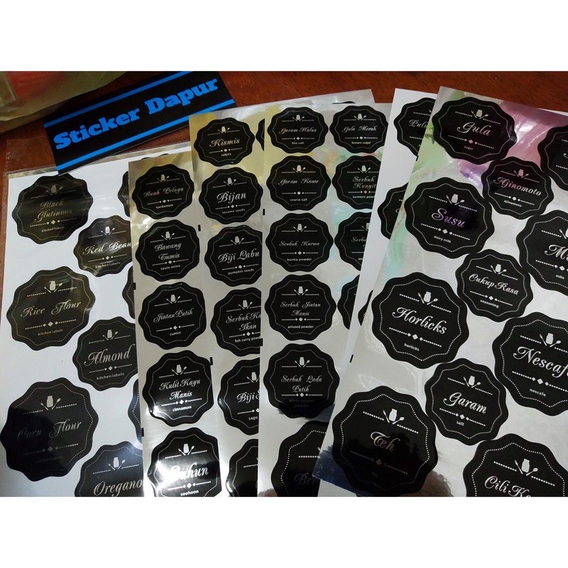 KITCHEN WATERPROOF LABEL | STICKER DAPUR | Shopee Malaysia
