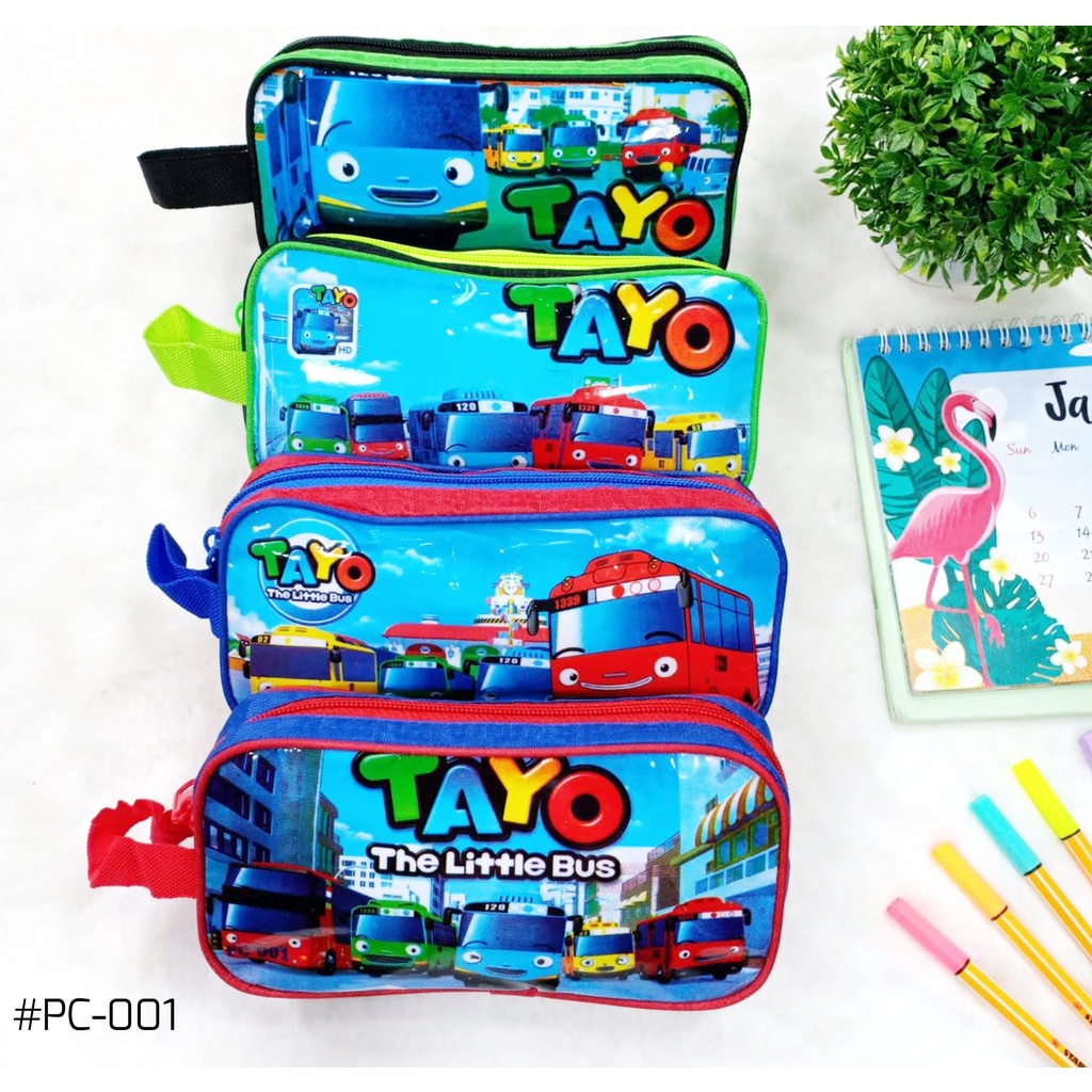 Hoodiepolos - TAYO Character Pencil Box / School Tool / PULPEN And ...