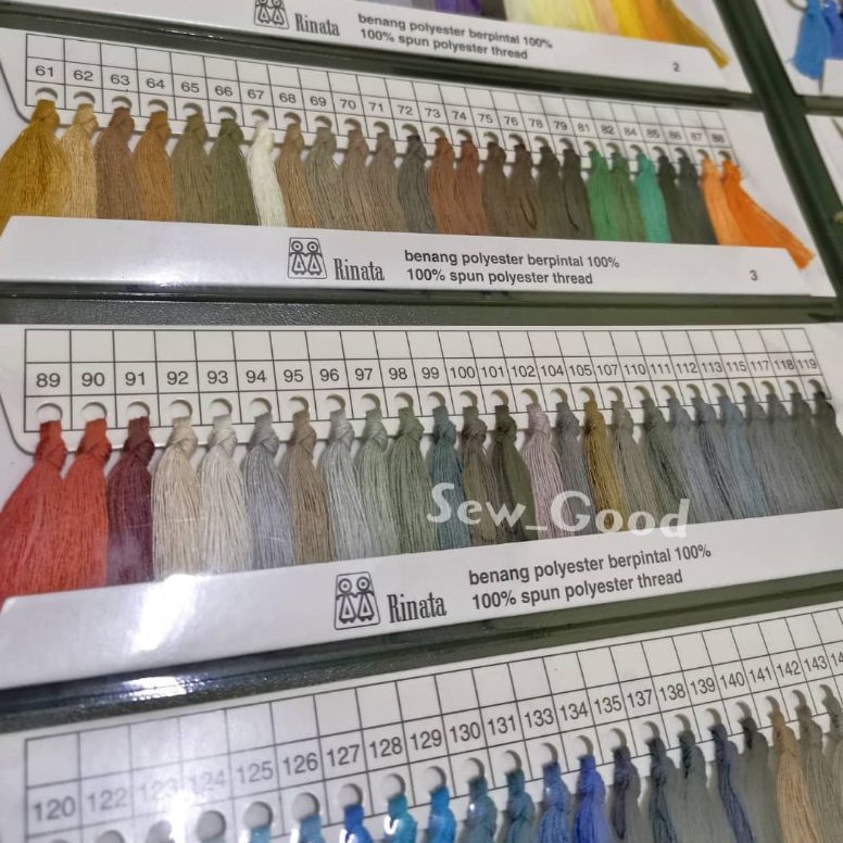 (kod 61-119) Rinata 4000Meter Sewing Thread / Rinata Benang Jahit Biasa ...