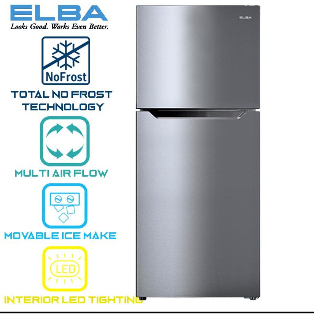 ELBA Ultimo 250L 2 Door Refrigerator ER-G2521 | Shopee Malaysia