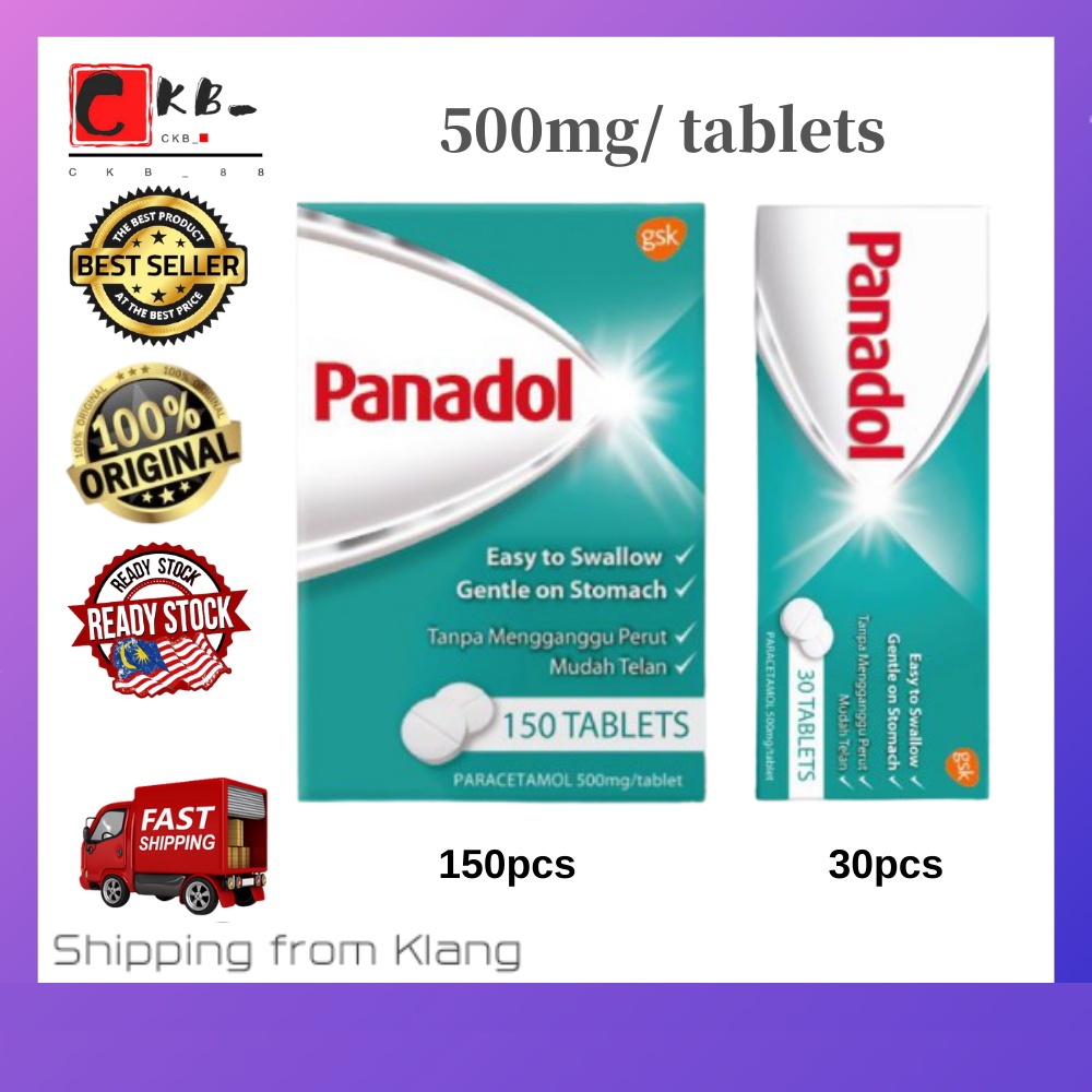 🔥Ready Stock🔥GSK Panadol Regular 500mg/tablets (30's / 150's) - EXP ...