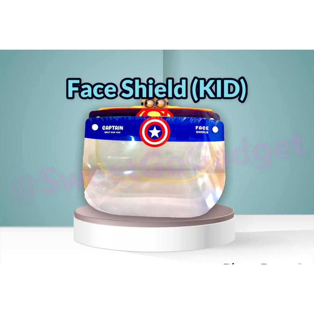[READY STOCK] Face Shield Kids Superhero Spiderman Captain America ...