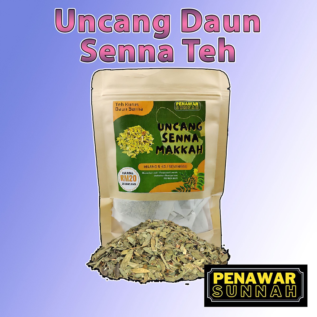 Uncang Senna Makkah Teh Kurus Daun Senna Senna Leaves Teabag | Shopee ...