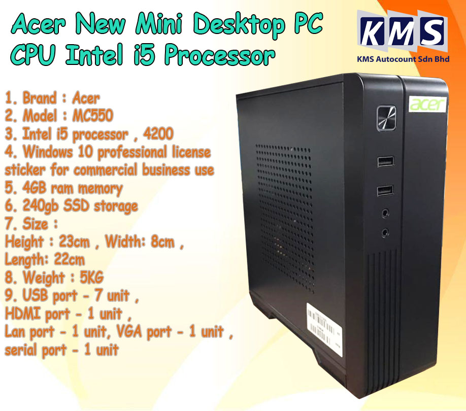 Acer New Mini Desktop PC CPU Intel i5 Processor | Shopee Malaysia