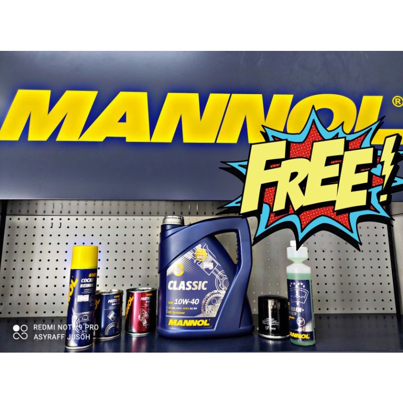 MANNOL CLASSIC 10W40 FULLY SYNTHETIC ORIGINAL | Shopee Malaysia