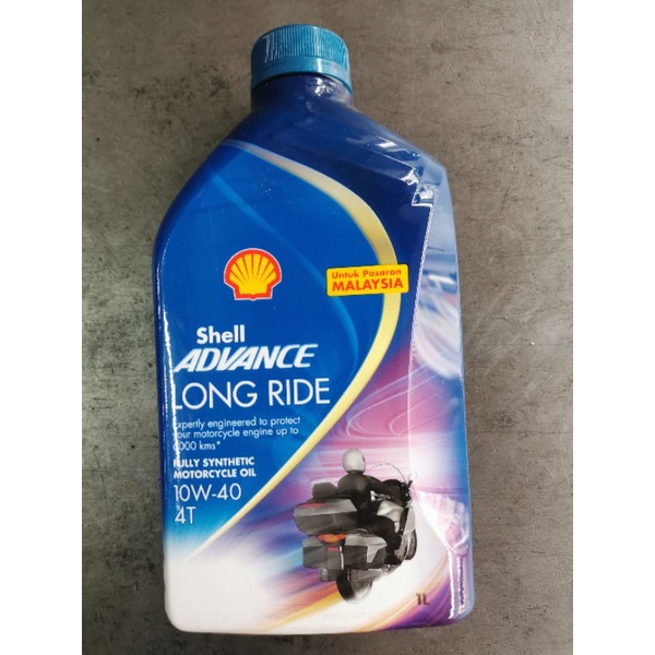 Shell Advance 10W-40 Long RIde Fully Synthetic 4T oil 1L | Shopee Malaysia