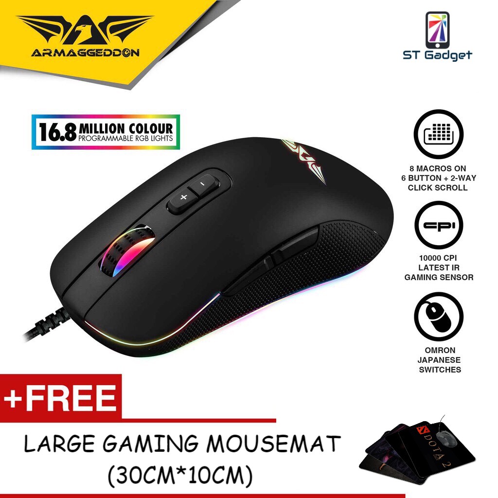 Armaggeddon Falcon III RGB Gaming Mouse | Shopee Malaysia