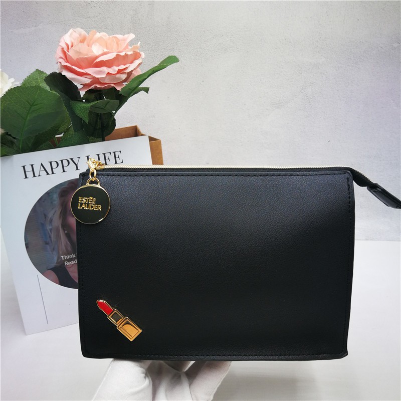 READY STOCK ESTEE LAUDER LARGE BLACK COSMETIC POUCH BAG | Shopee Malaysia