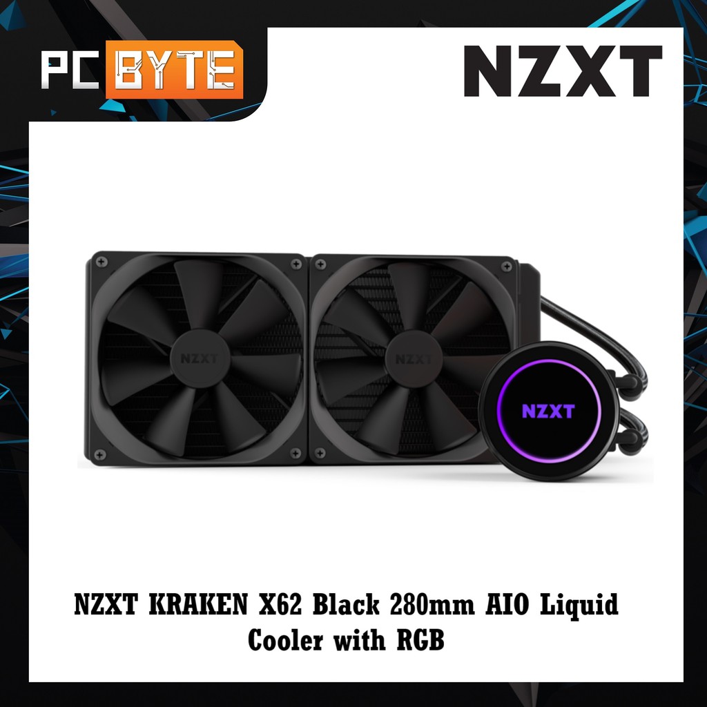 NZXT Kraken X62 AIO Liquid Cooler With RGB - Black (280mm) | Shopee ...