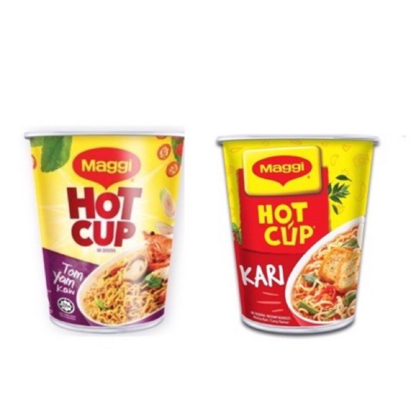 Maggi Hot Cup Kari / Tomyam 59g/61g | Shopee Malaysia