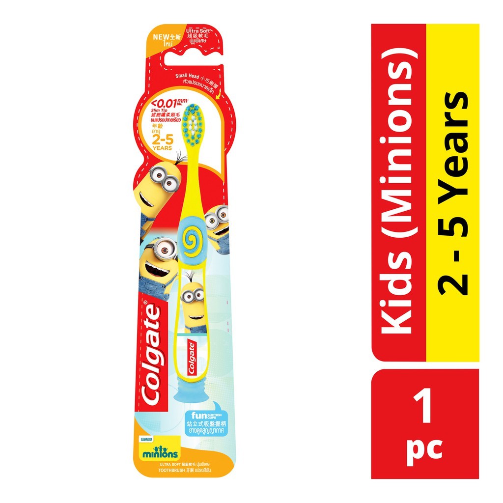 Colgate Kids Minion toothbrush (2-5 years/5-9 years) | Shopee Malaysia