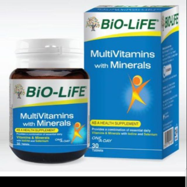 Bio-Life Multivitamins With Minerals 30's | Shopee Malaysia