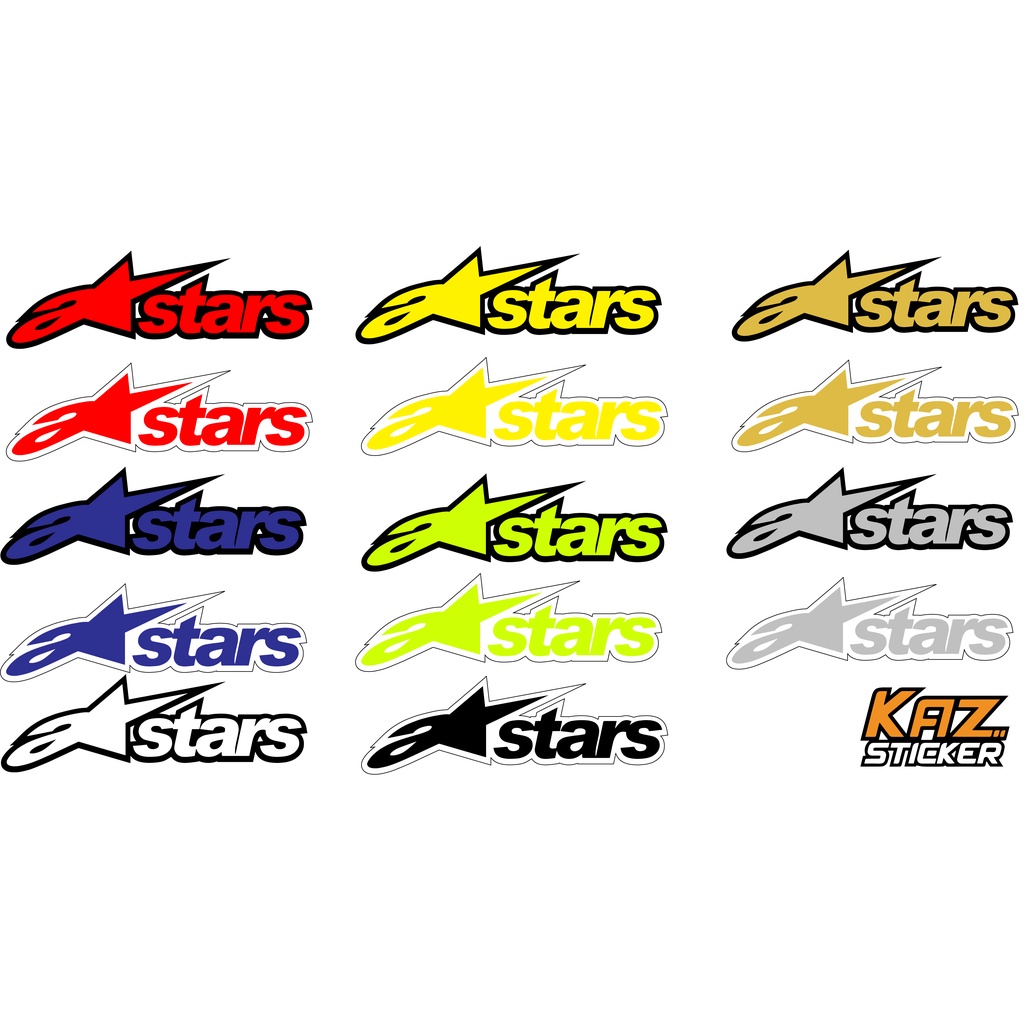 ALPINE STAR LOGO STICKER POTONG / CUT STICKER MOTOR CAR | Shopee Malaysia