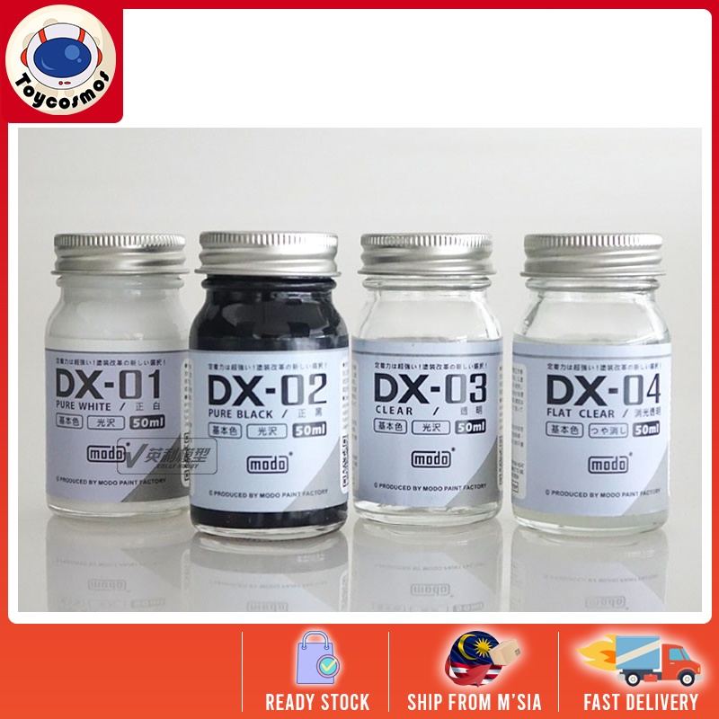 Taiwan MODO DX Color 01-04 Pure White Pure Black Clear Coat Flat Clear ...