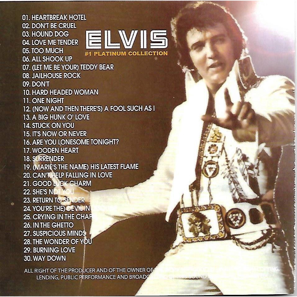 Elvis Presley #1 Platinum Collection CD Original Artist | Shopee Malaysia