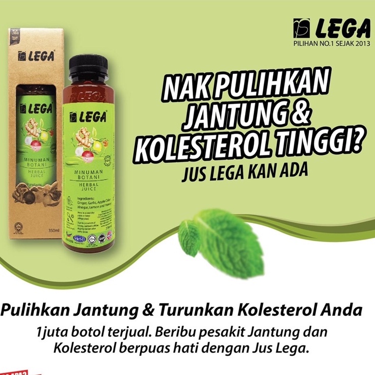 MINUMAN BOTANI JUS LEGA 350ML | Shopee Malaysia