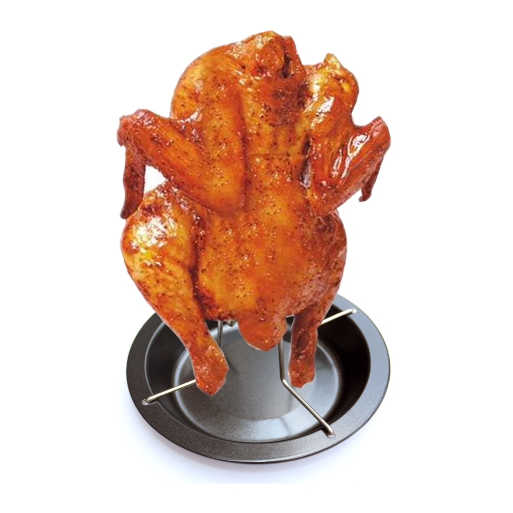 BBQ Chicken Roaster Rack BBQ Rack Motorbike Barbecue Stand Stainless ...