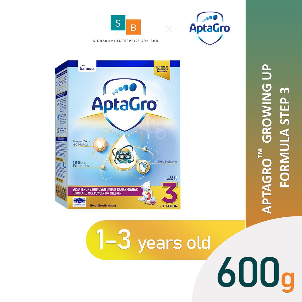 AptaGro Growing Up Formula Step 3 - 600g x 1 Unit | Shopee Malaysia