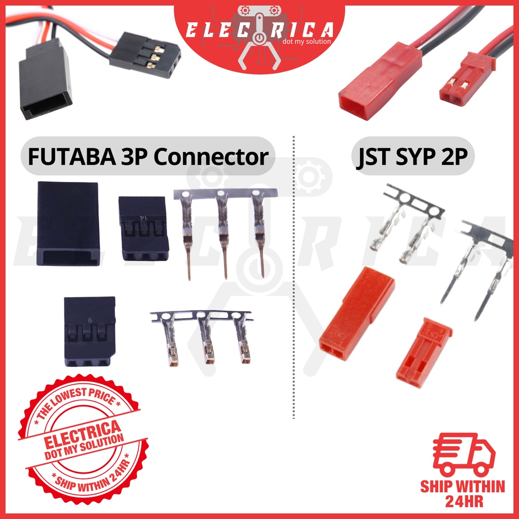 (1Set) SYP SYR JST 2.54mm Pitch 2P Connector Female Male + Terminal Pin | Shopee Malaysia