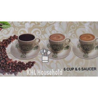 Traditional Chinese Floral Coffee Kopi / Vintage Kopitiam Green Flower ...