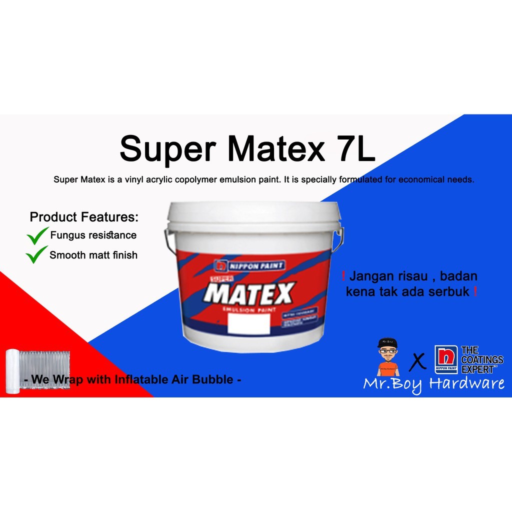 Super Matex 7L Nippon Interior & Lower Price | Shopee Malaysia